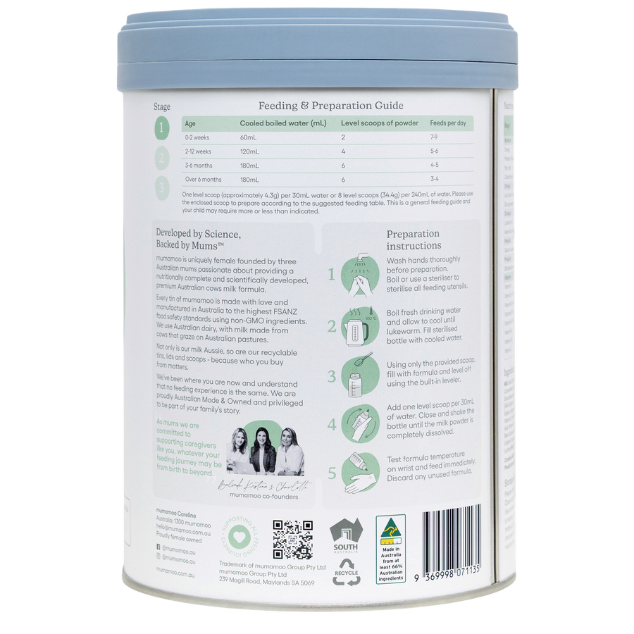 Stage 1 Premium Infant Formula – mumamoo